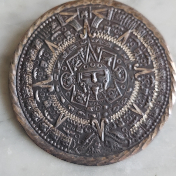Vintage | Jewelry | Vintage Sterling Aztec Sun God Broochpendant | Poshmark